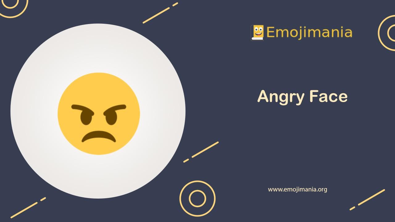 😠 Meaning | Angry Face Emoji | Copy and Paste