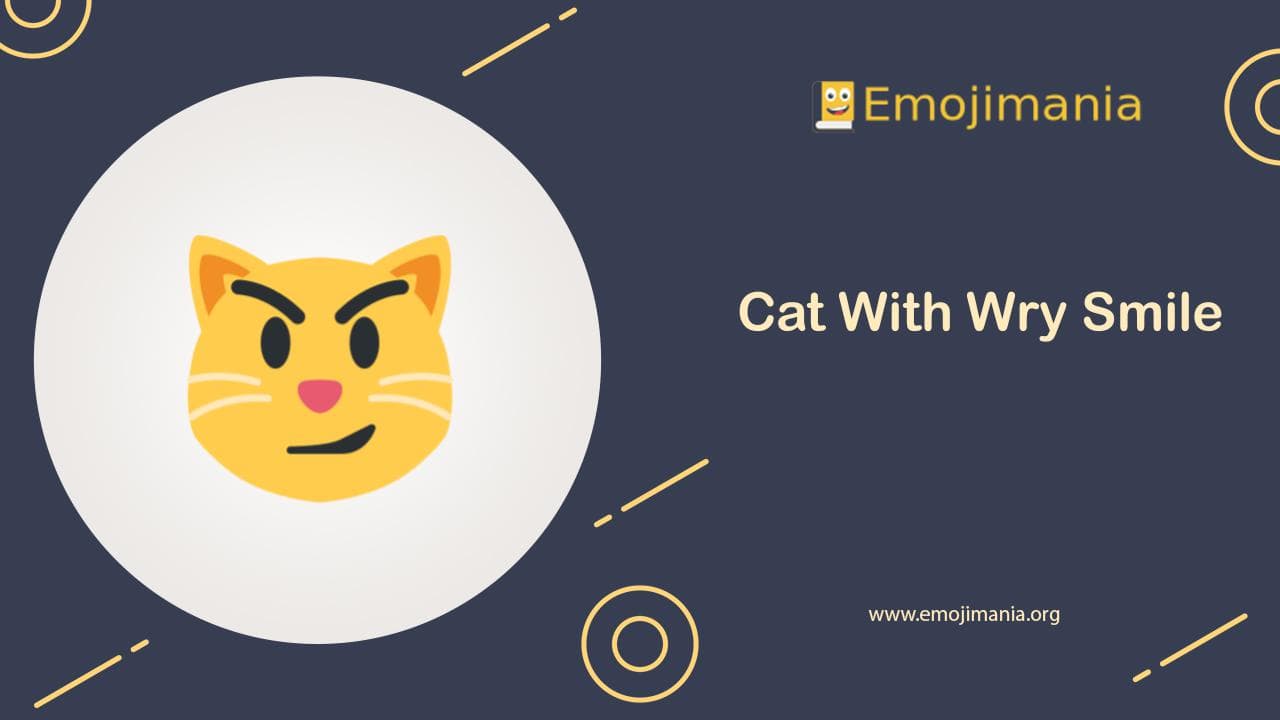 😼 Meaning | Cat With Wry Smile Emoji | Copy and Paste