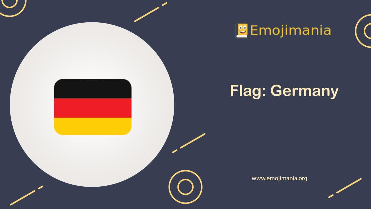 🇩🇪 Meaning | Flag: Germany Emoji | Copy and Paste