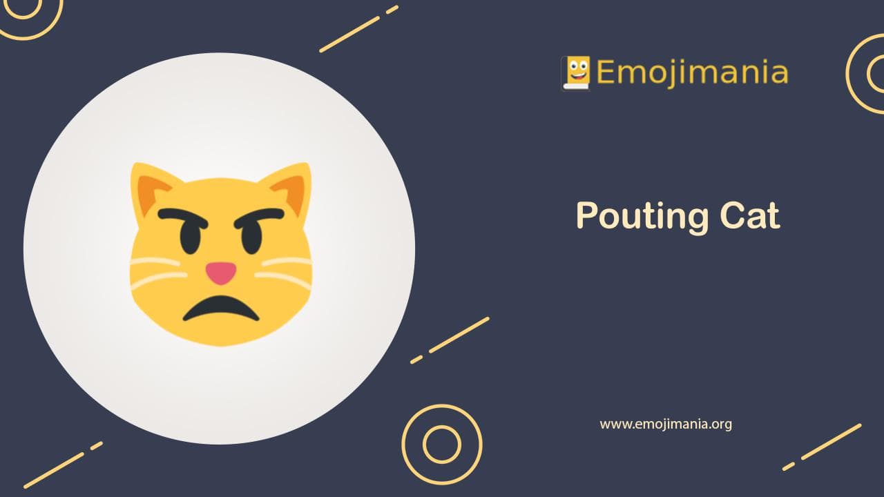 😾 Meaning | Pouting Cat Emoji | Copy and Paste
