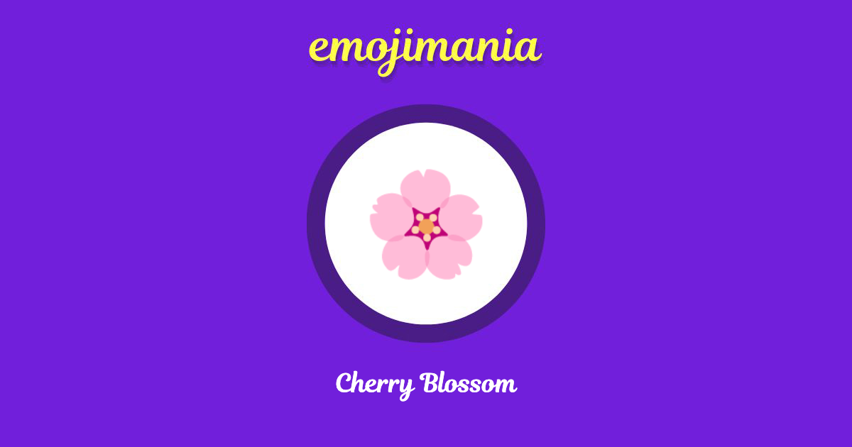 🌸 Cherry Blossom emoji Copy & Paste - Emojimania