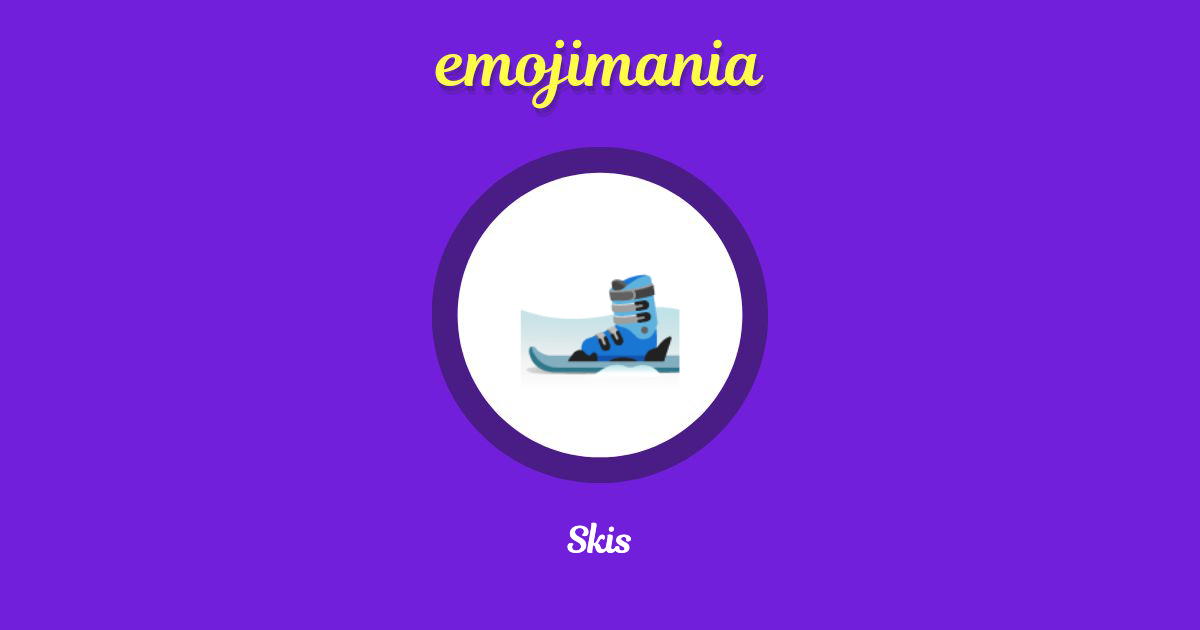 🎿 Skis emoji Copy & Paste - Emojimania
