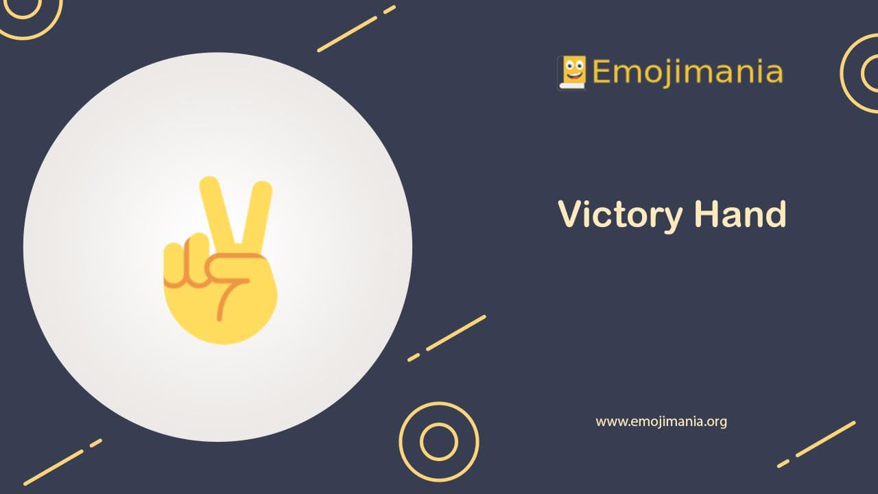 Meaning | Victory Hand Emoji | Copy and Paste- Emojimania