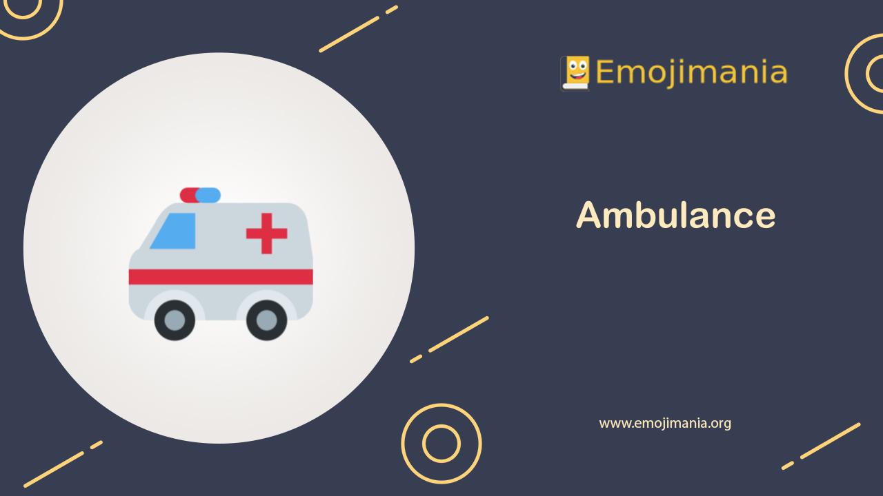 🚑 Meaning | Ambulance Emoji | Copy and Paste