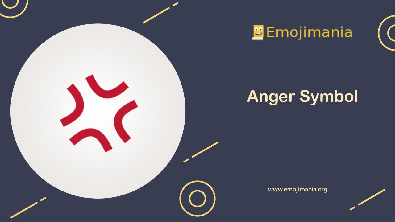 💢 Meaning | Anger Symbol Emoji | Copy and Paste