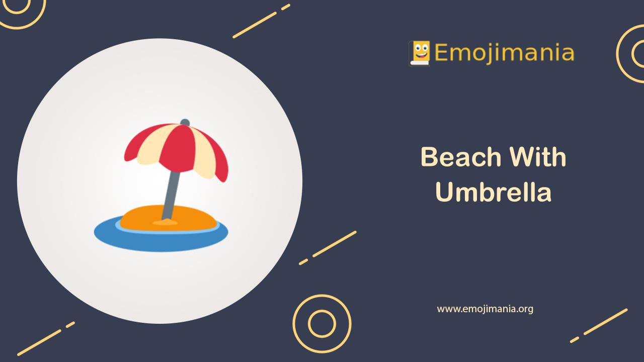 🏖 Meaning | Beach With Umbrella Emoji | Copy and Paste