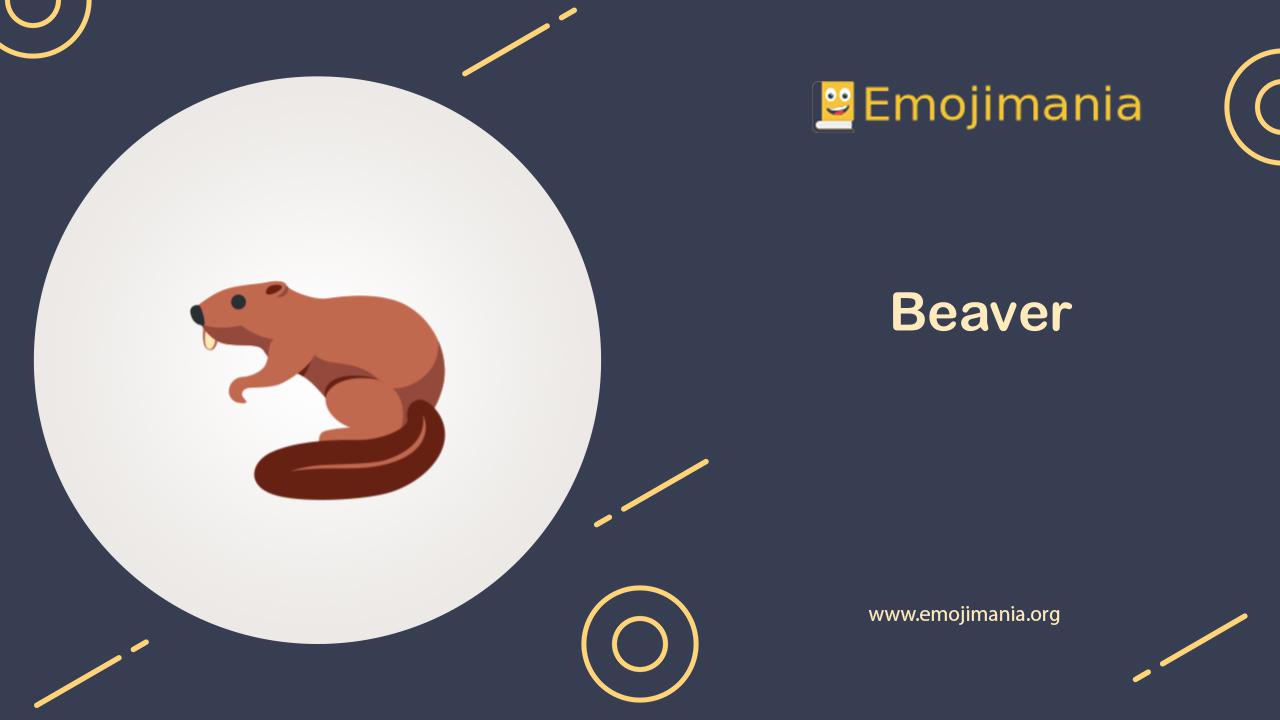 🦫 Meaning | Beaver Emoji | Copy and Paste