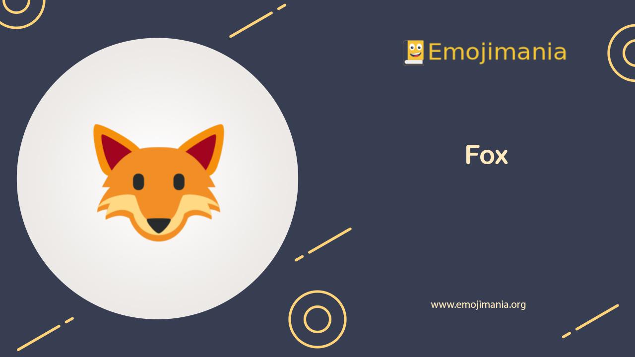 🦊 Meaning | Fox Emoji | Copy and Paste