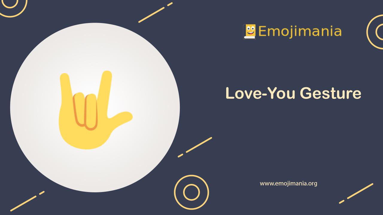 🤟 Meaning | Love-You Gesture Emoji | Copy and Paste- Emojimania