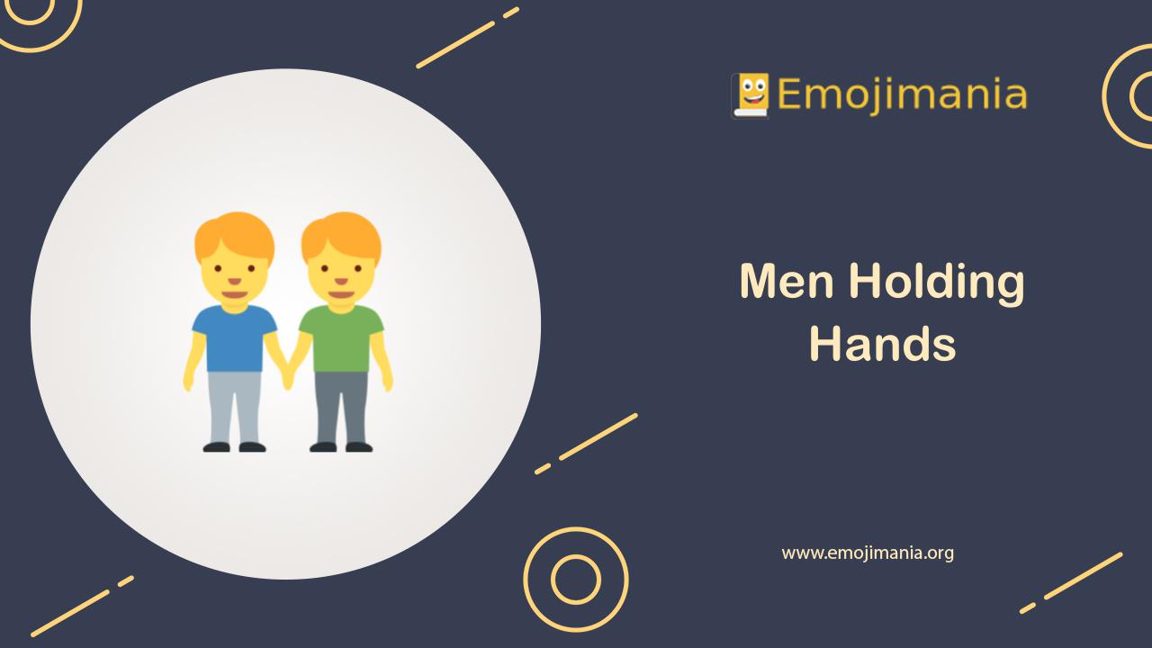 👬 Meaning | Men Holding Hands Emoji | Copy and Paste