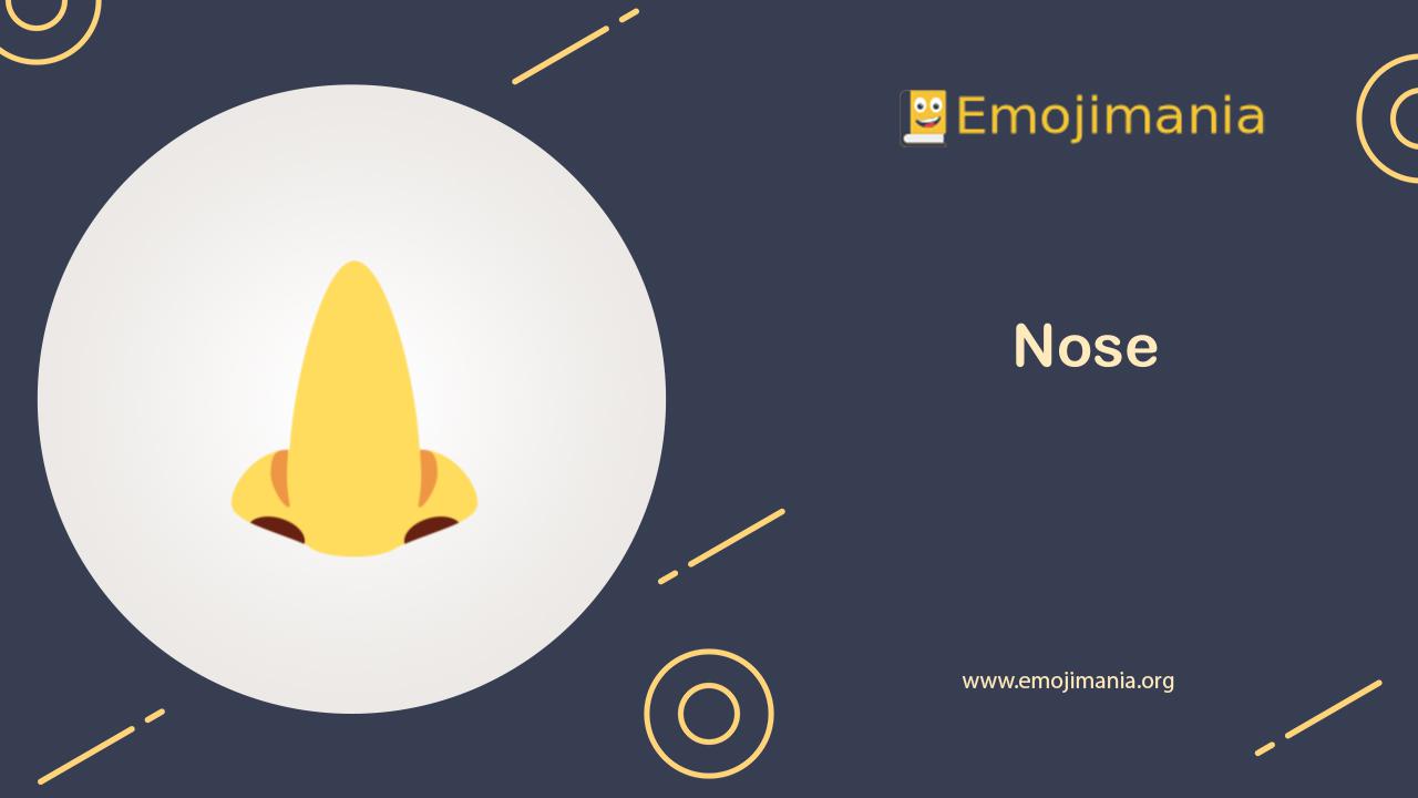 👃 Meaning | Nose Emoji | Copy and Paste