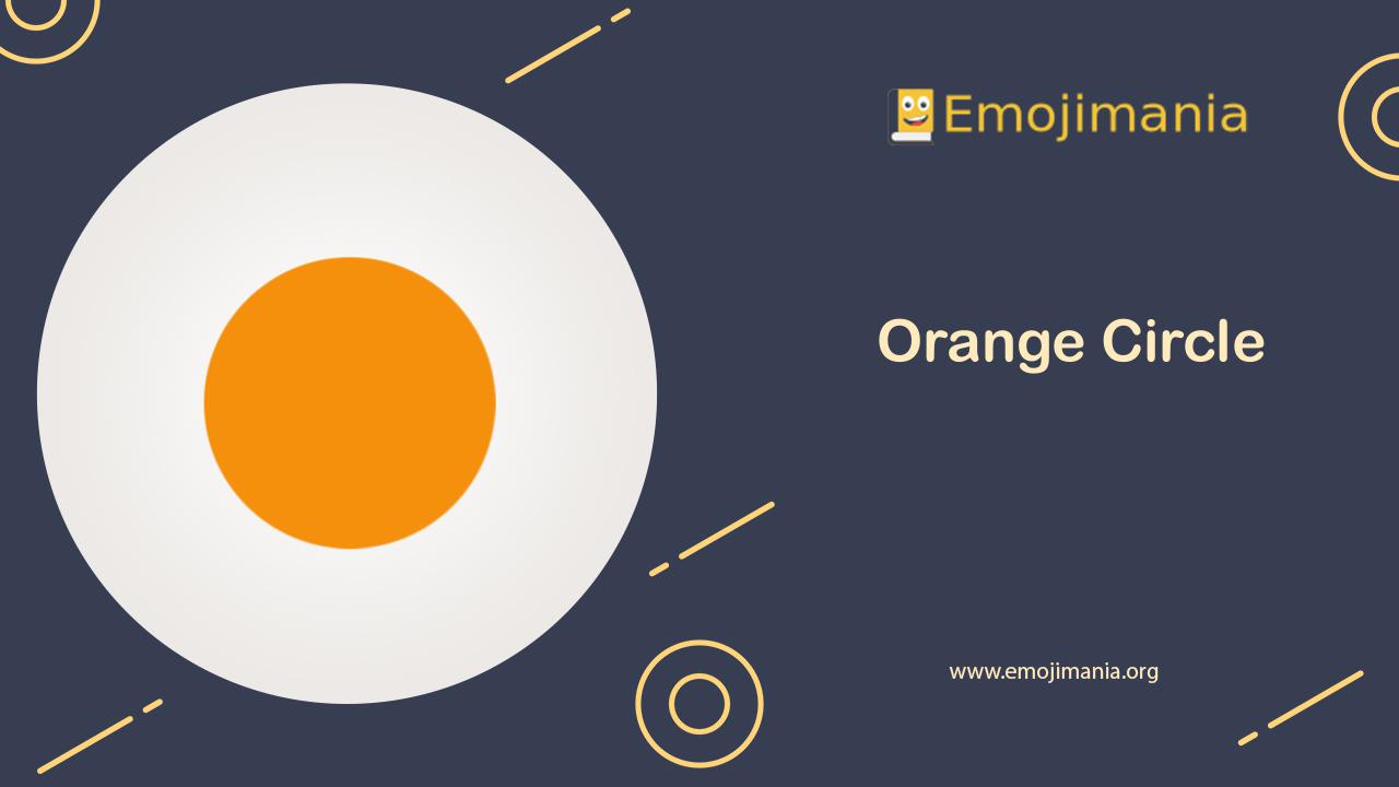 🟠 Meaning | Orange Circle Emoji | Copy and Paste