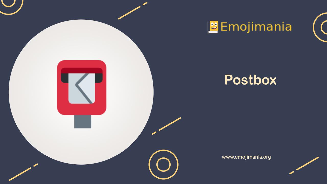 📮 Meaning | Postbox Emoji | Copy and Paste