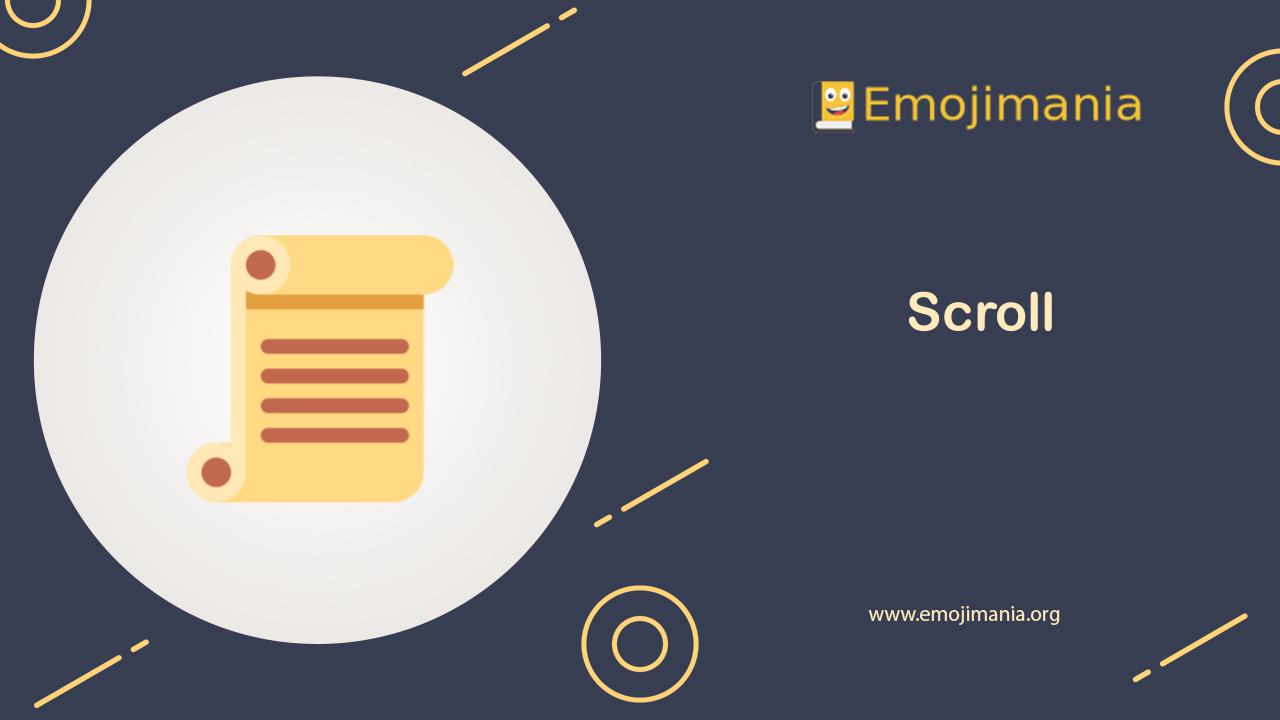 📜 Meaning | Scroll Emoji | Copy and Paste