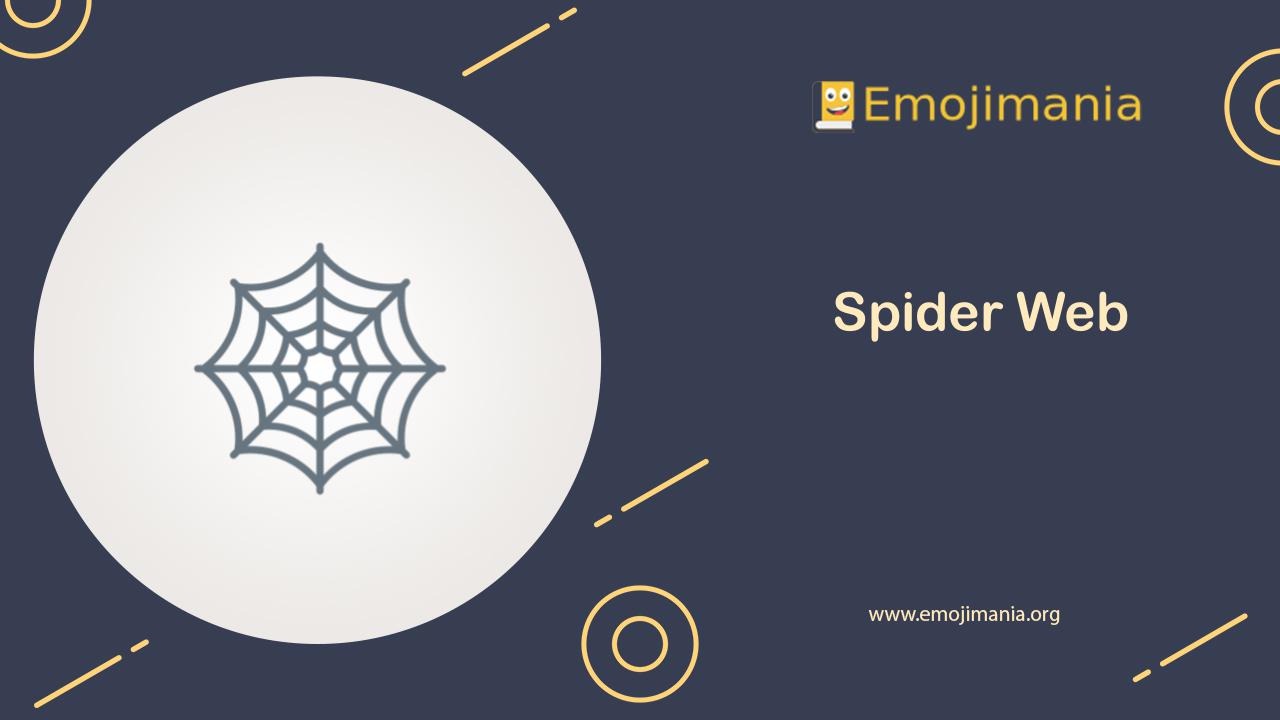 🕸 Meaning | Spider Web Emoji | Copy and Paste- Emojimania