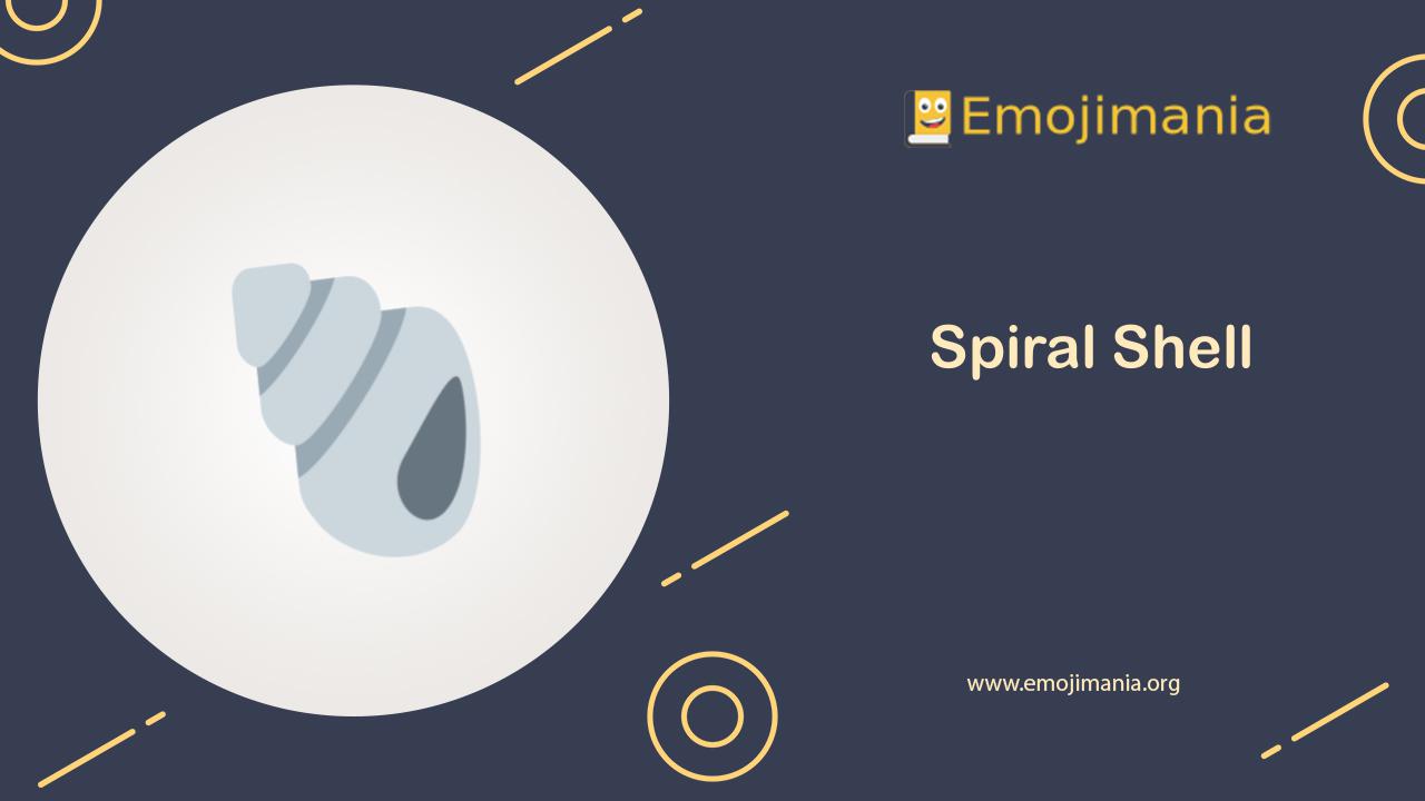 🐚 Meaning | Spiral Shell Emoji | Copy and Paste