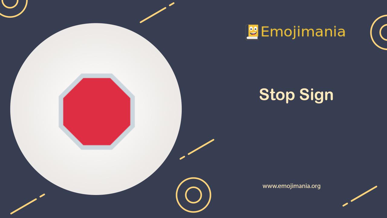 🛑 Meaning | Stop Sign Emoji | Copy and Paste