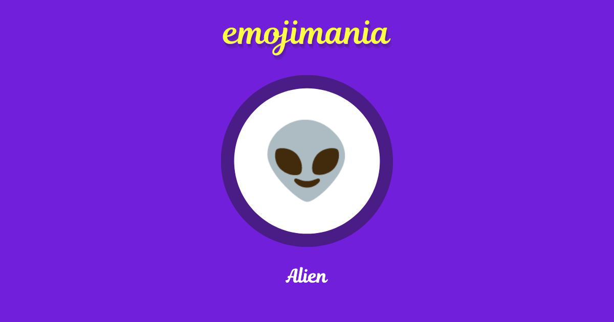 👽 Alien emoji Copy & Paste - Emojimania