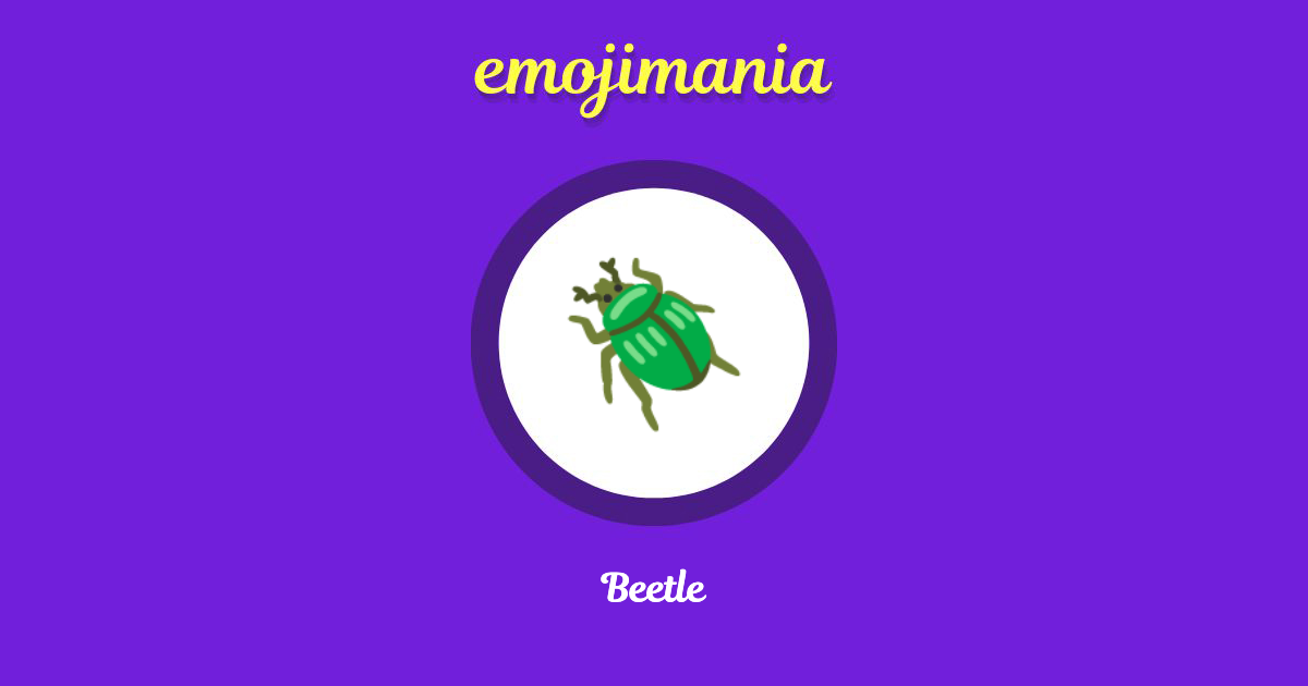 🪲 Beetle emoji Copy & Paste - Emojimania