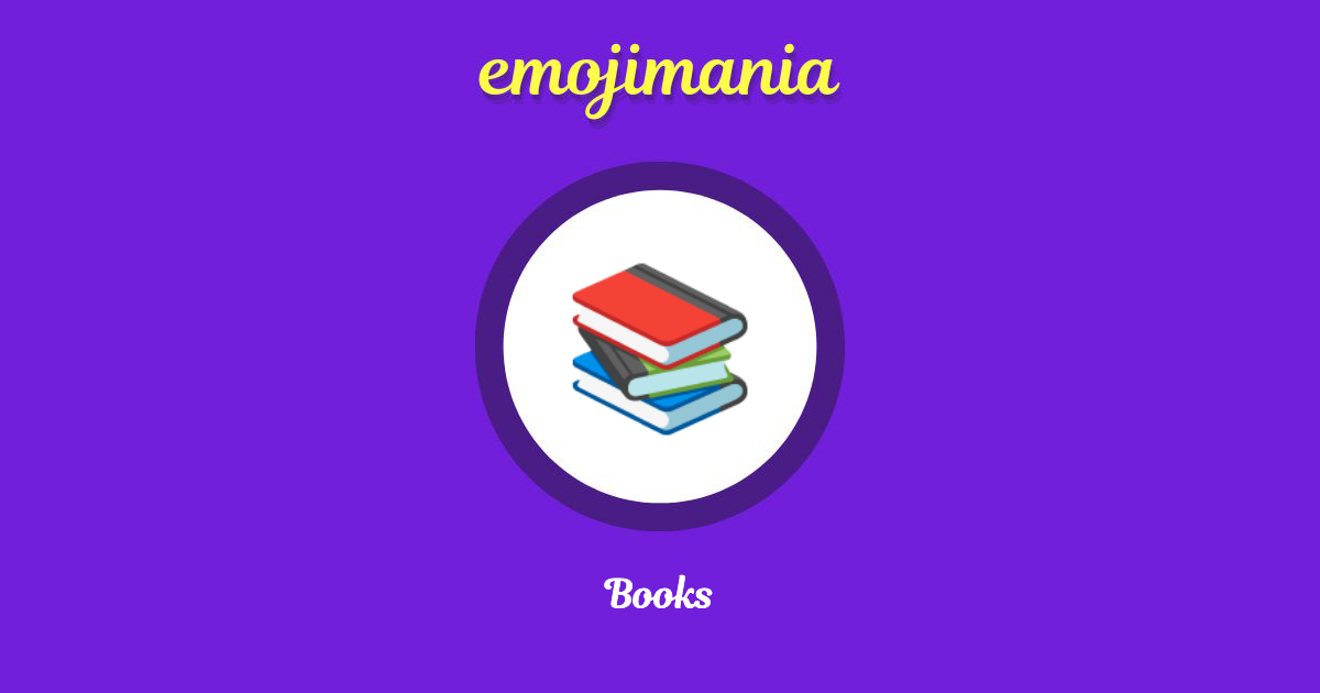 📚 Books emoji Copy & Paste - Emojimania