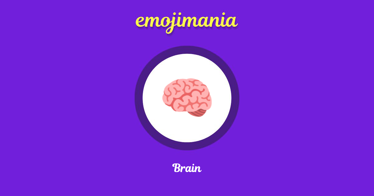 🧠 Brain emoji Copy & Paste - Emojimania