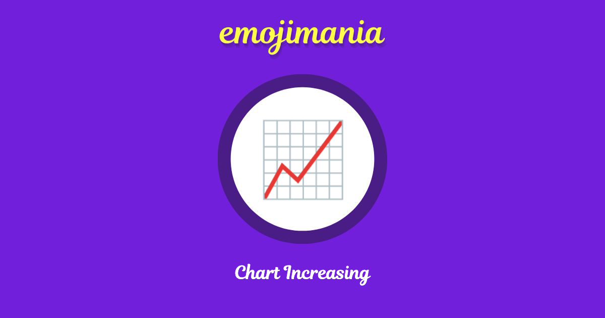 📈 Chart Increasing emoji Copy & Paste - Emojimania