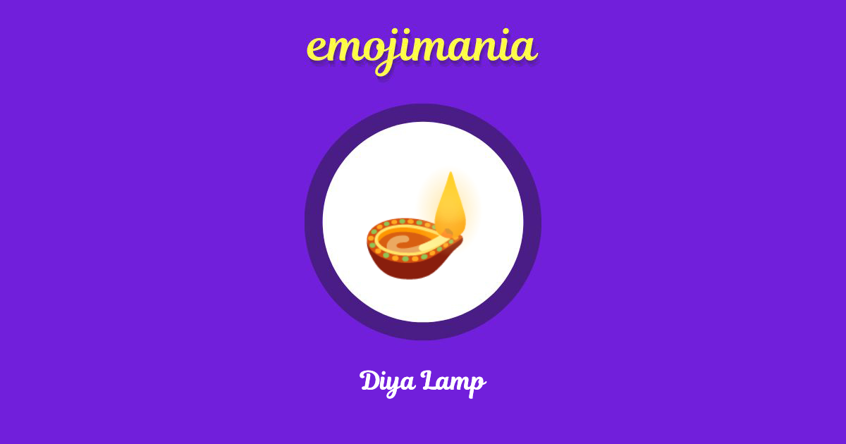 🪔 Diya Lamp emoji Copy & Paste - Emojimania