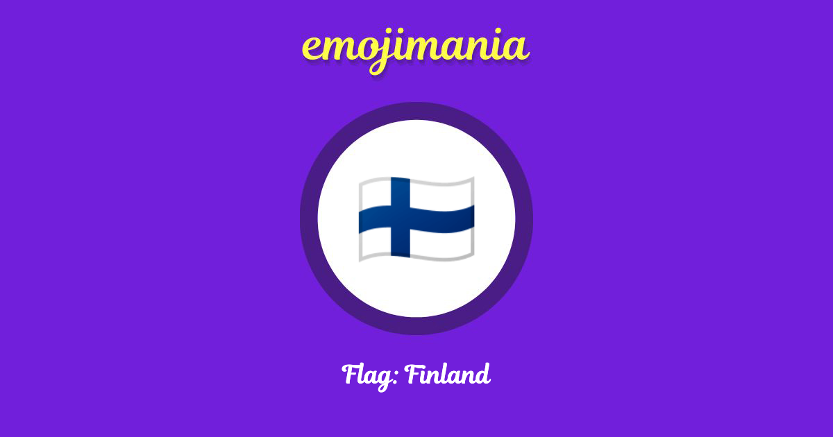 🇫🇮 Flag: Finland emoji Copy & Paste - Emojimania