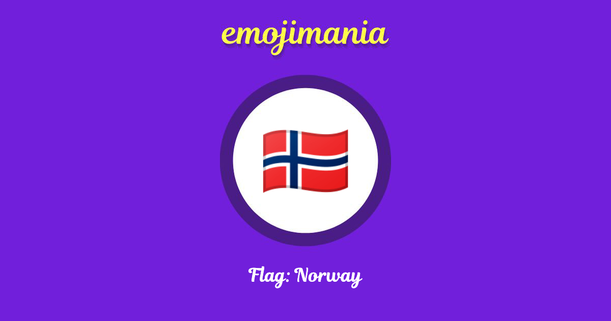 🇳🇴 Flag: Norway emoji Copy & Paste - Emojimania
