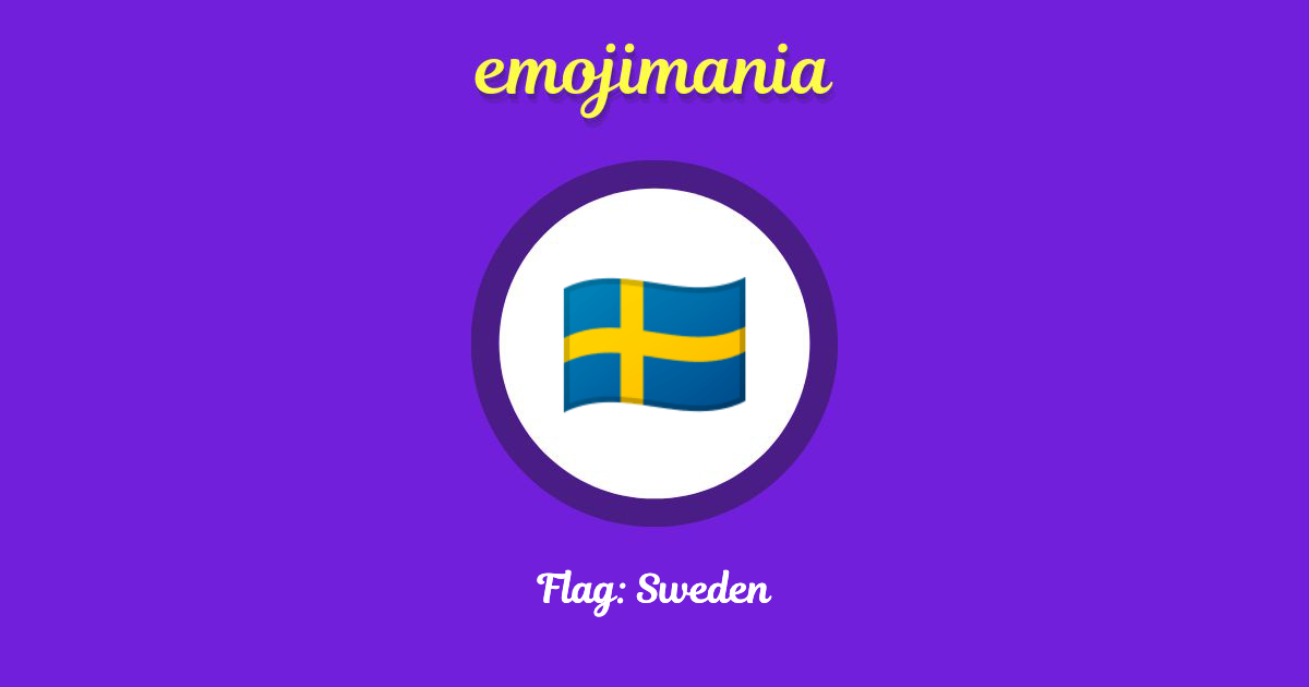 🇸🇪 Flag: Sweden emoji Copy & Paste - Emojimania