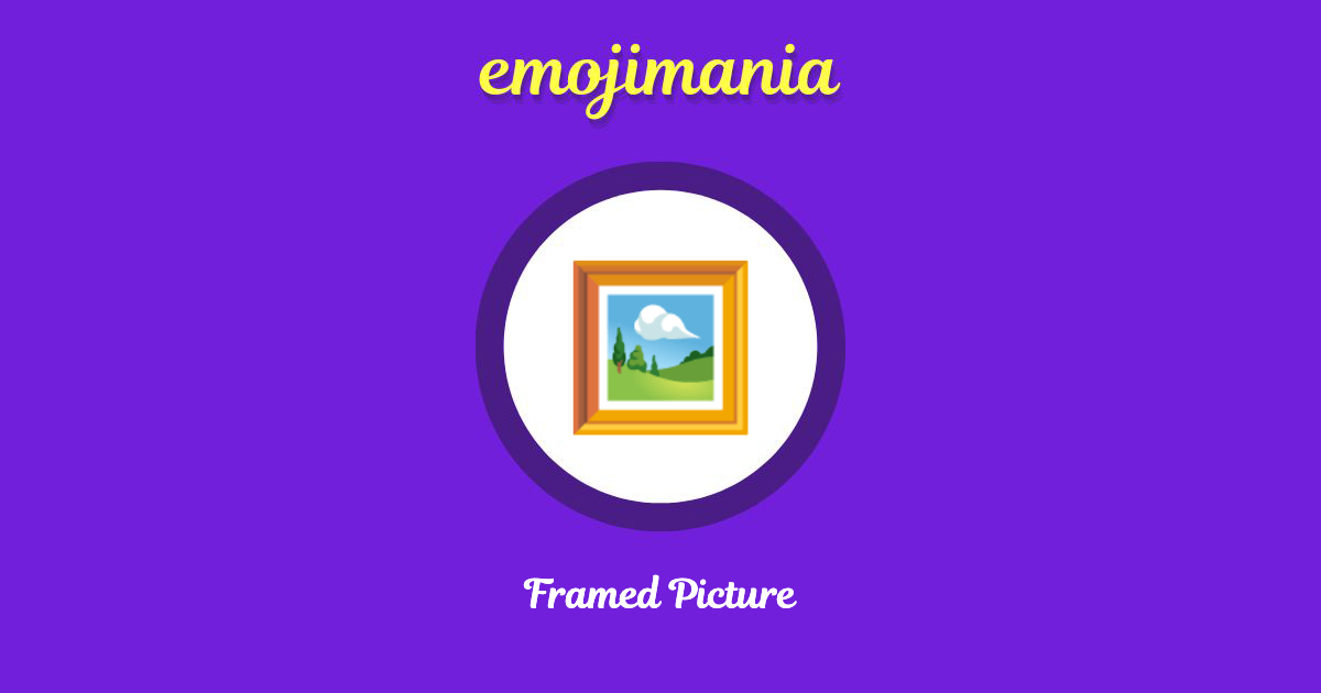 🖼 Framed Picture emoji Copy & Paste - Emojimania
