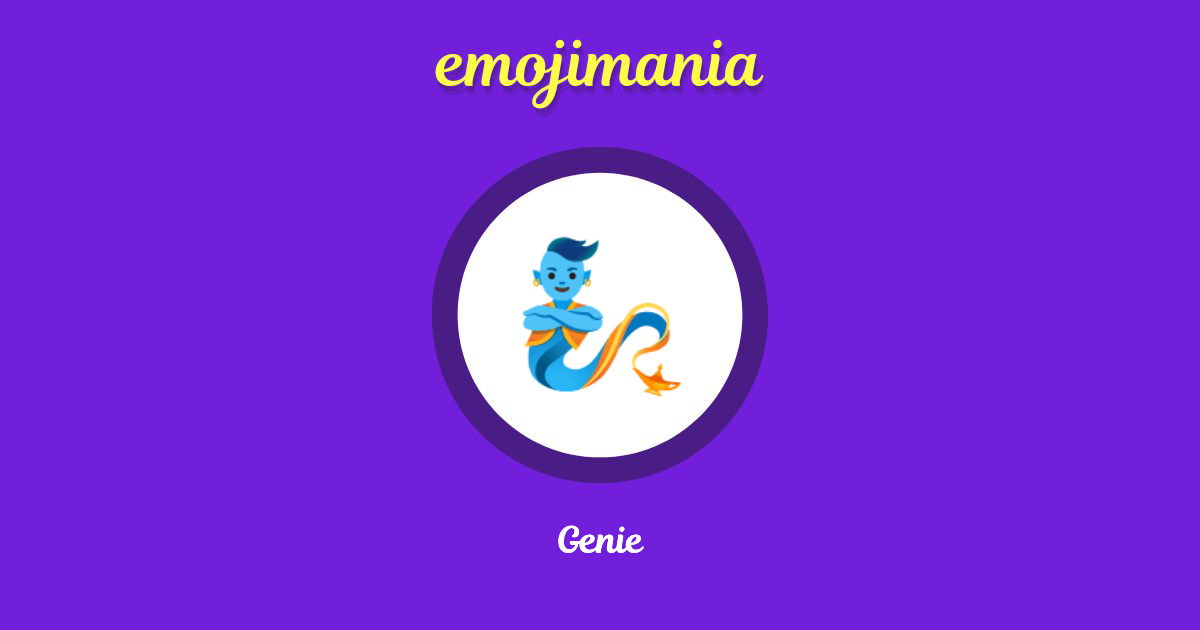 🧞 Genie emoji Copy & Paste - Emojimania