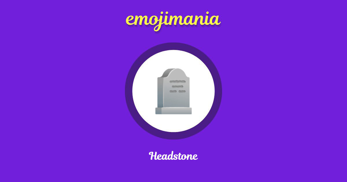 🪦 Headstone emoji Copy & Paste - Emojimania