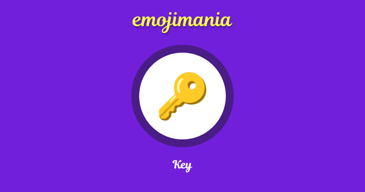 🔑 Key emoji Copy & Paste - Emojimania