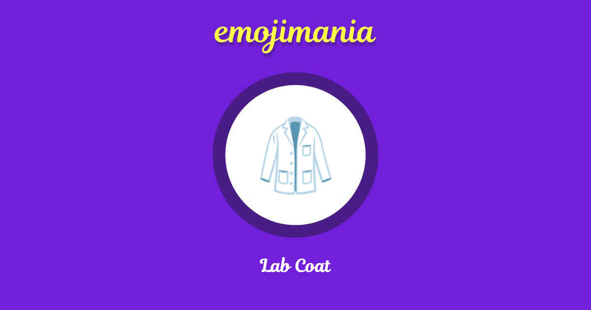 🥼 Lab Coat emoji Copy & Paste - Emojimania