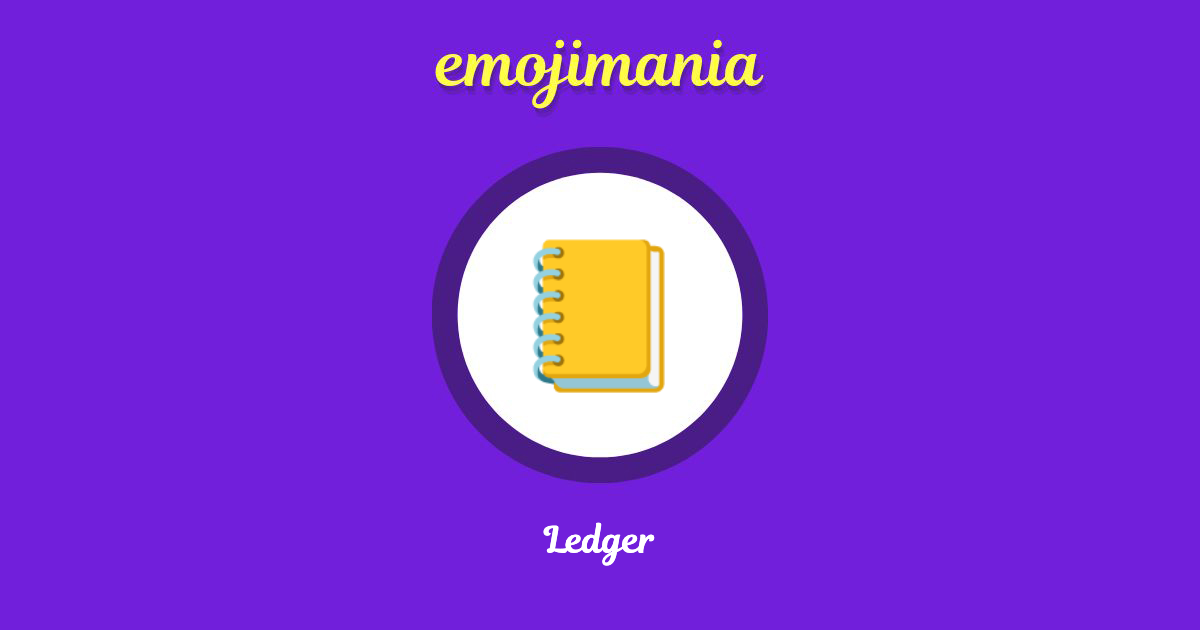 📒 Ledger emoji Copy & Paste - Emojimania