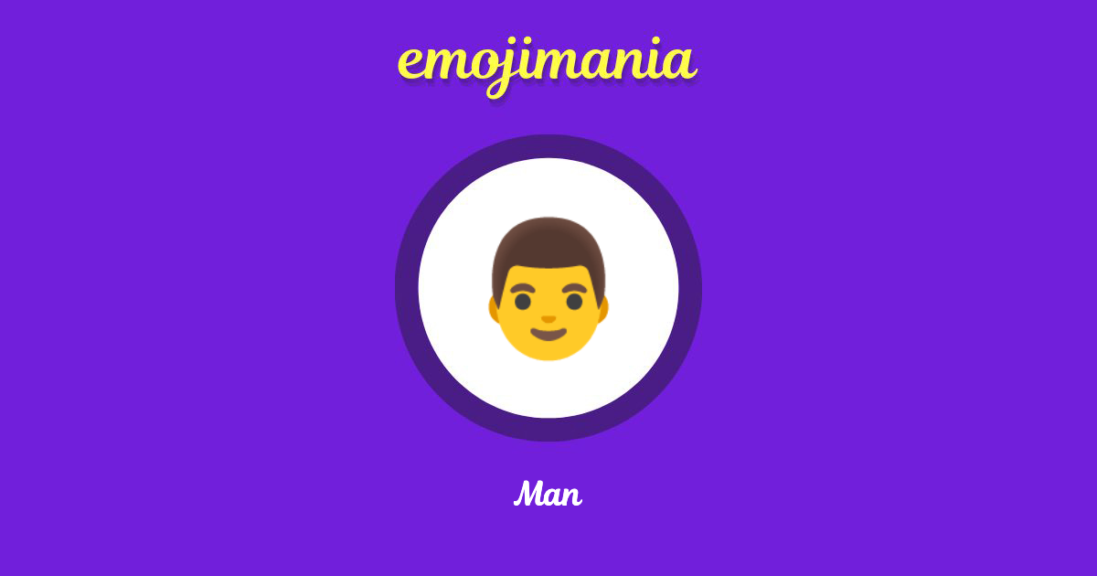 👨 Man emoji Copy & Paste - Emojimania