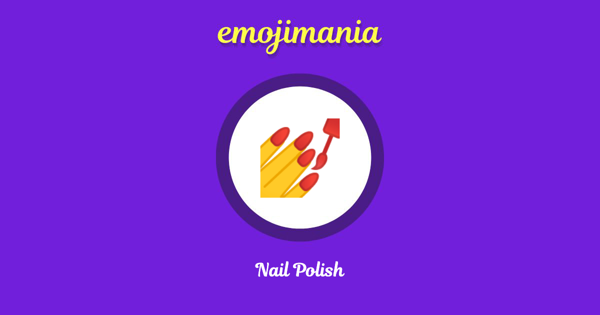 💅 Nail Polish emoji Copy & Paste - Emojimania