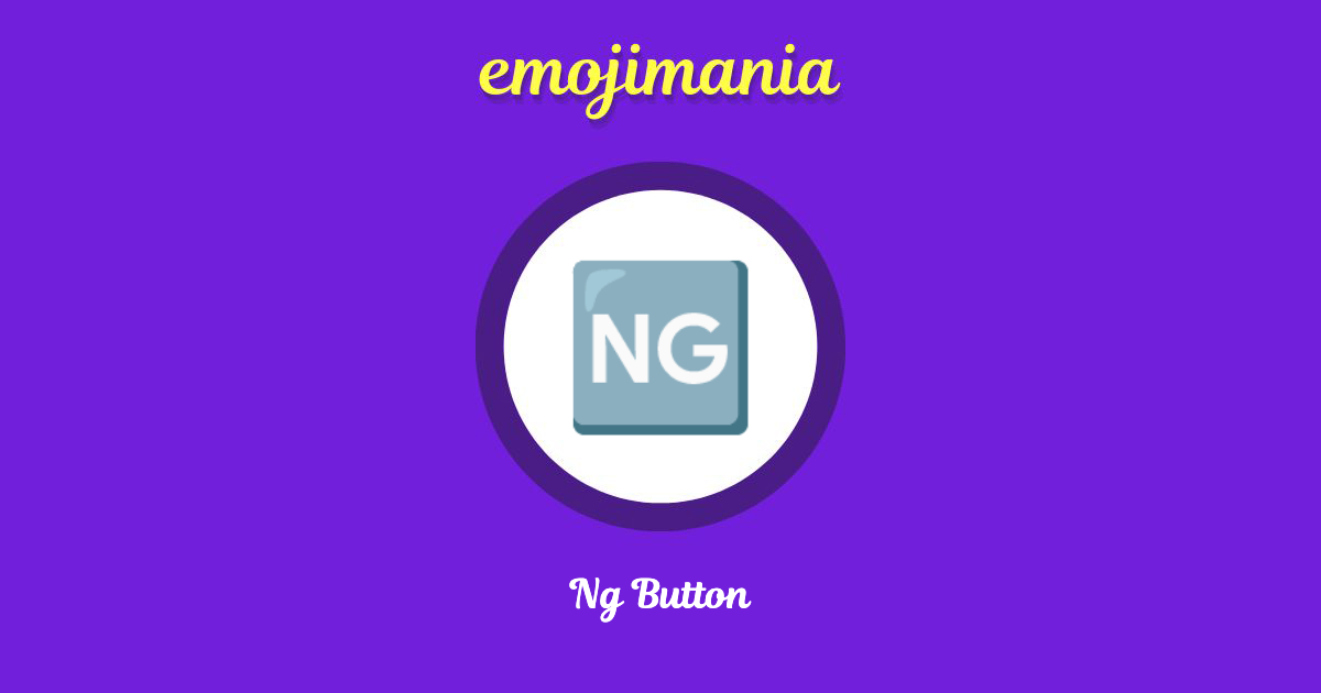 🆖 Ng Button emoji Copy & Paste - Emojimania