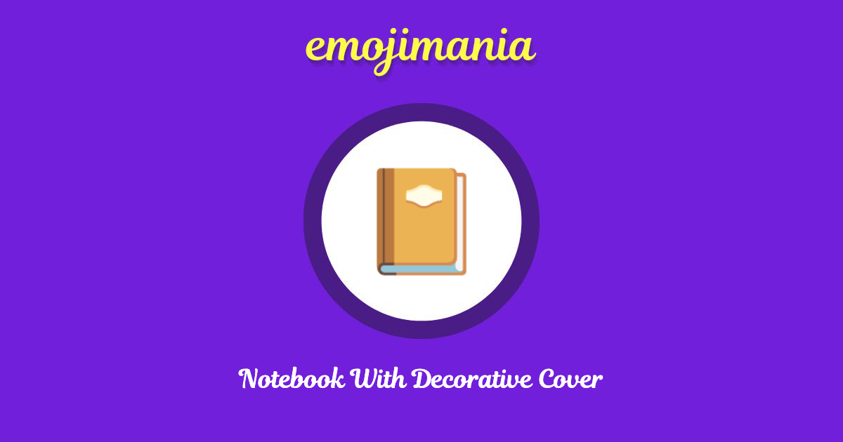 📔 Notebook With Decorative Cover emoji Copy & Paste - Emojimania