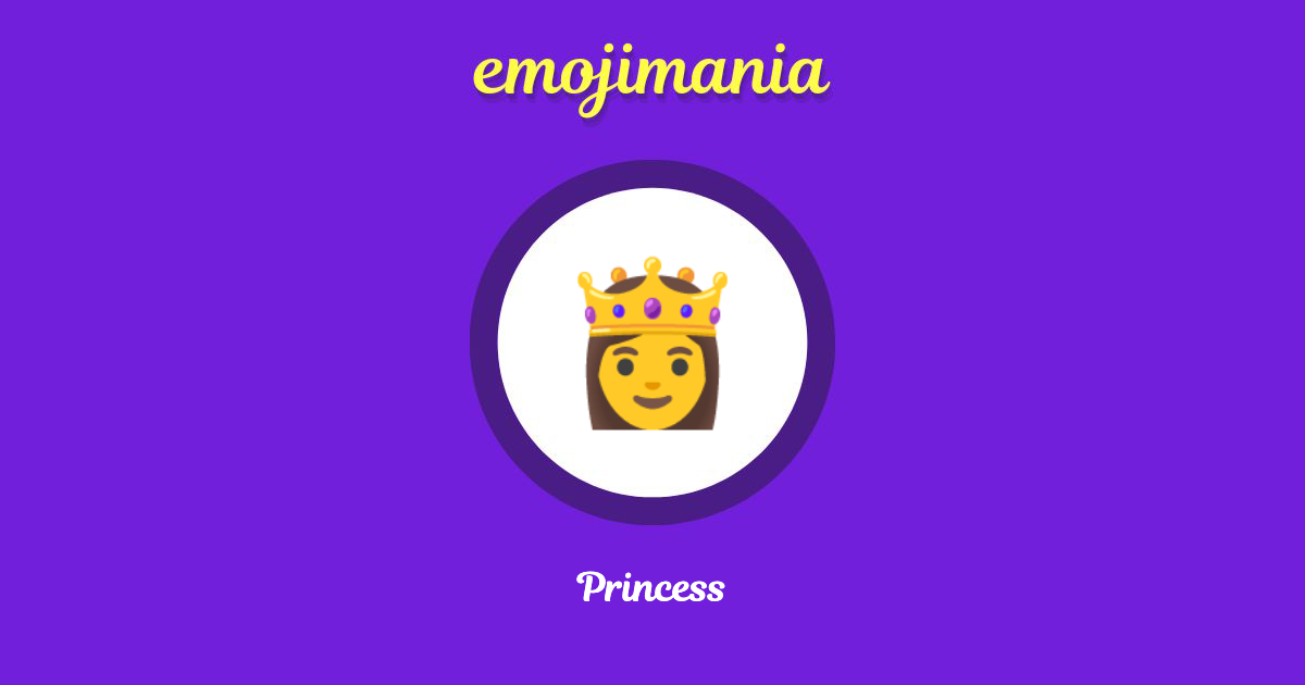 👸 Princess emoji Copy & Paste - Emojimania