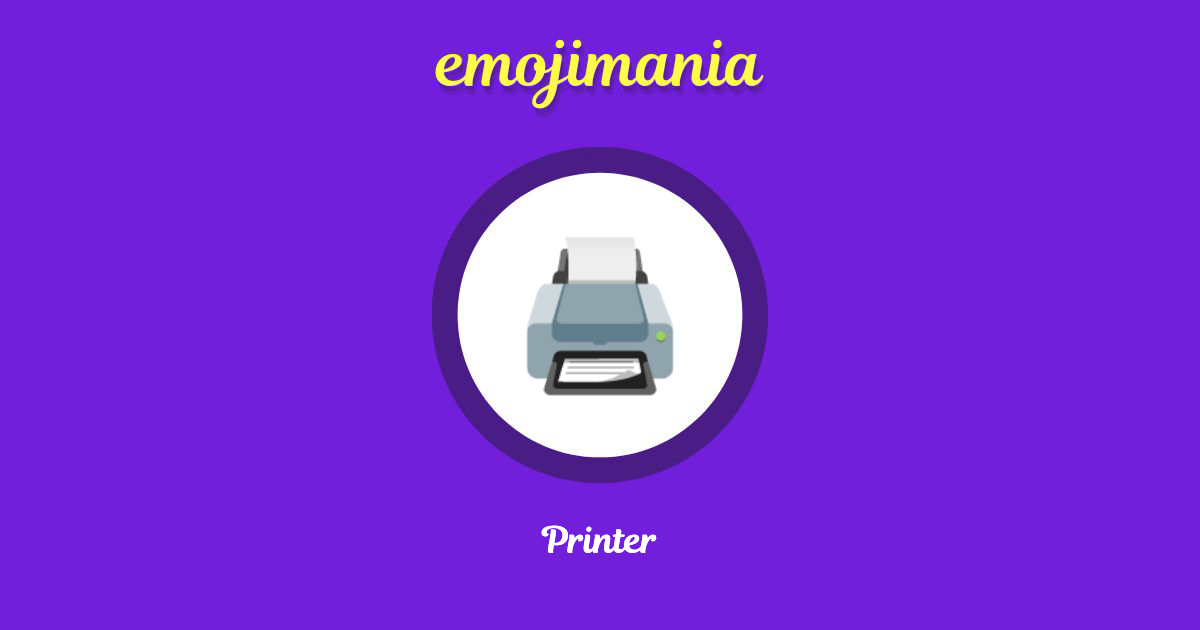 🖨 Printer emoji Copy & Paste - Emojimania