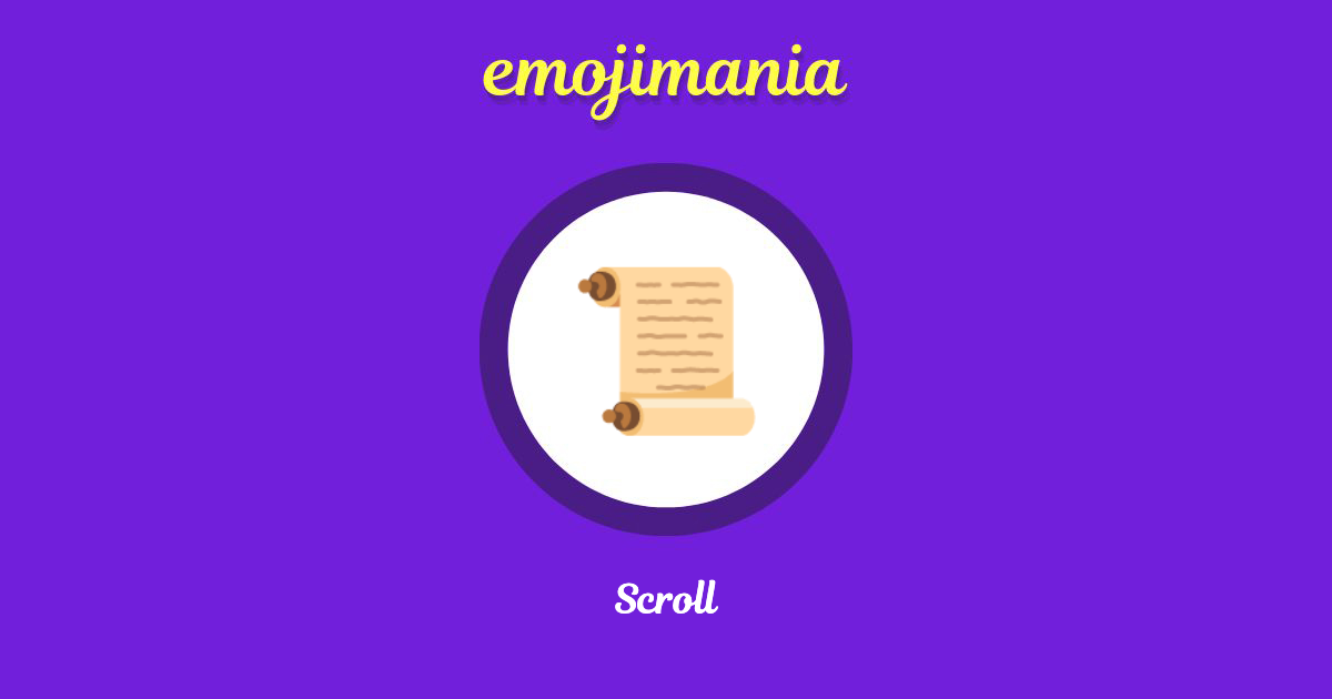 📜 Scroll emoji Copy & Paste - Emojimania