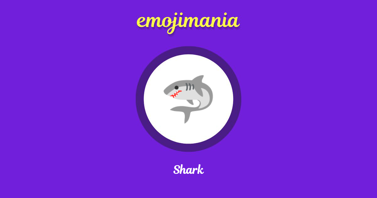 🦈 Shark emoji Copy & Paste - Emojimania