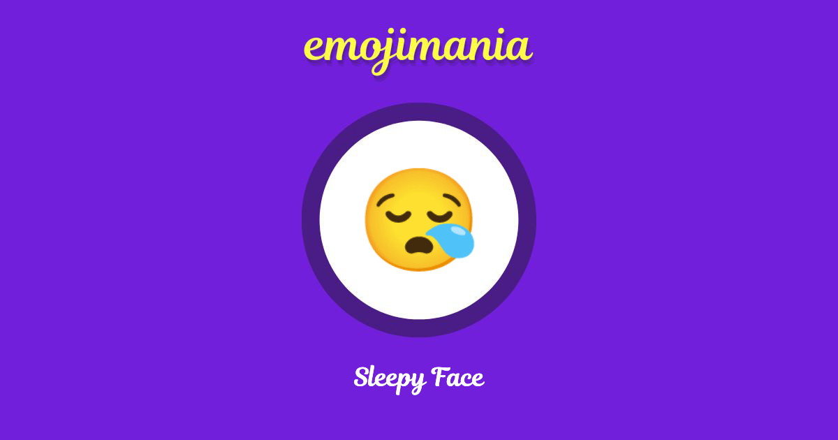 😪 Sleepy Face emoji Copy & Paste - Emojimania