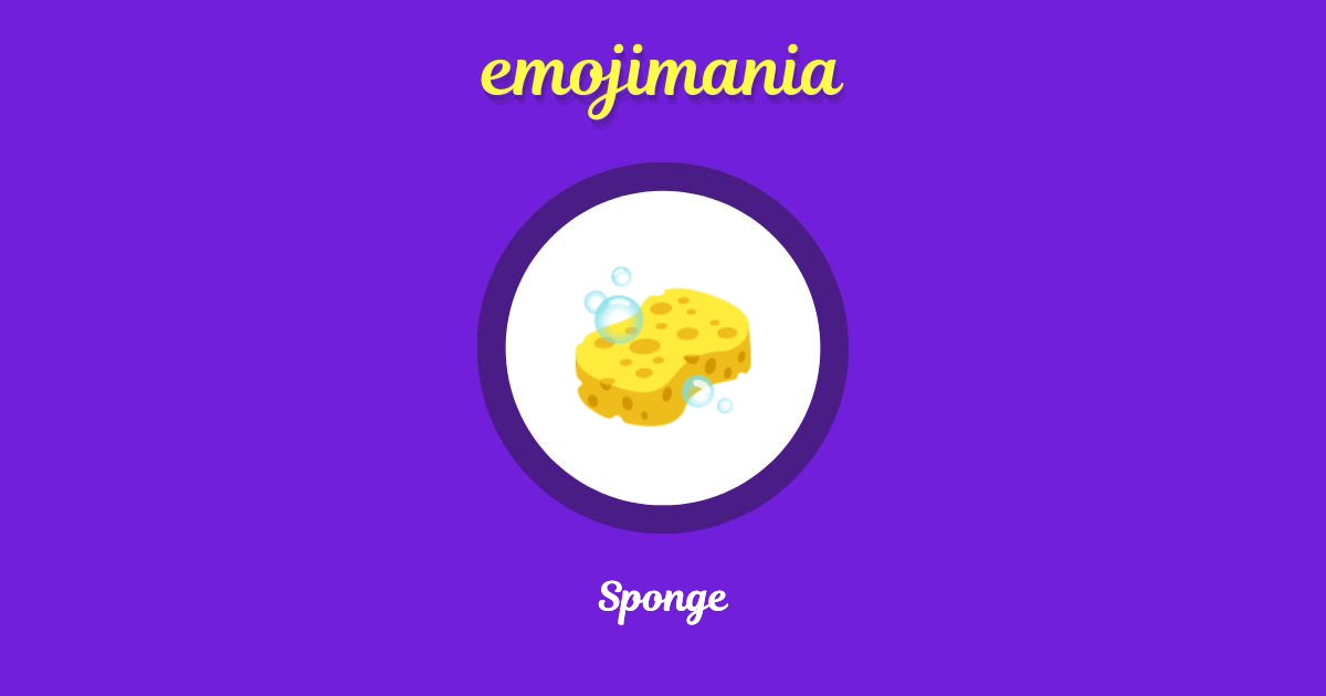 🧽 Sponge emoji Copy & Paste - Emojimania