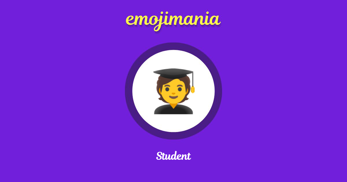 🧑‍🎓 Student emoji Copy & Paste - Emojimania