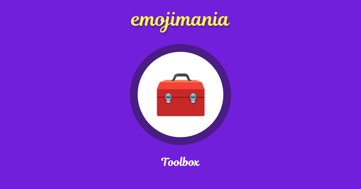 🧰 Toolbox emoji Copy & Paste - Emojimania