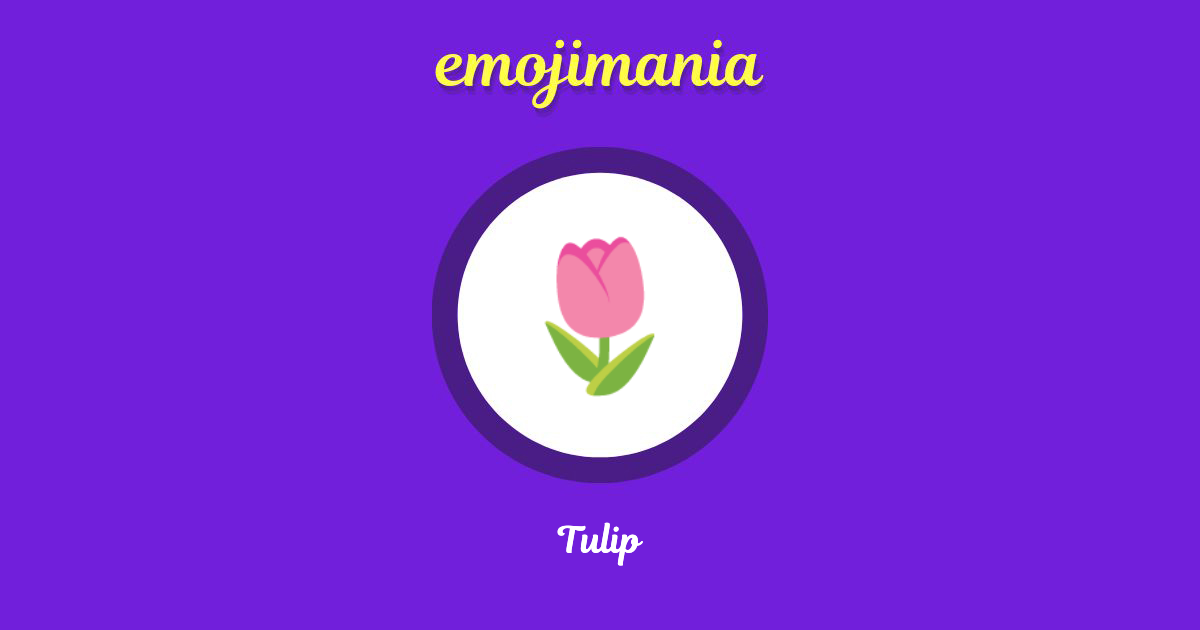 🌷 Tulip emoji Copy & Paste - Emojimania