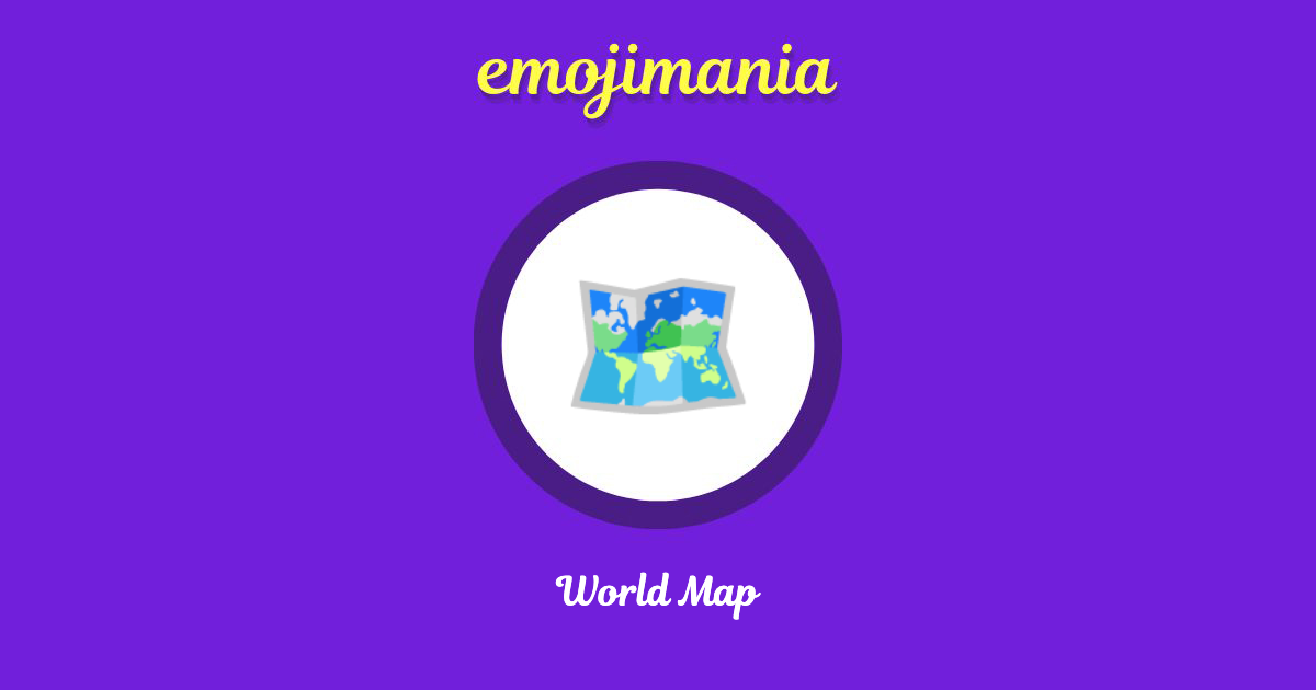 🗺 World Map emoji Copy & Paste - Emojimania